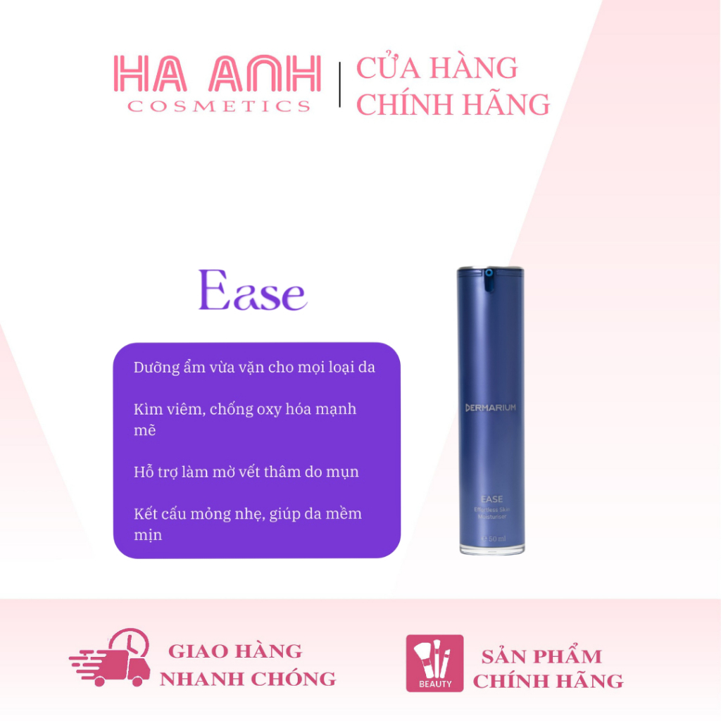 Kem Dưỡng Dermarium Ease Effortless Skin Moisturiser 50ml | Shopee Việt Nam