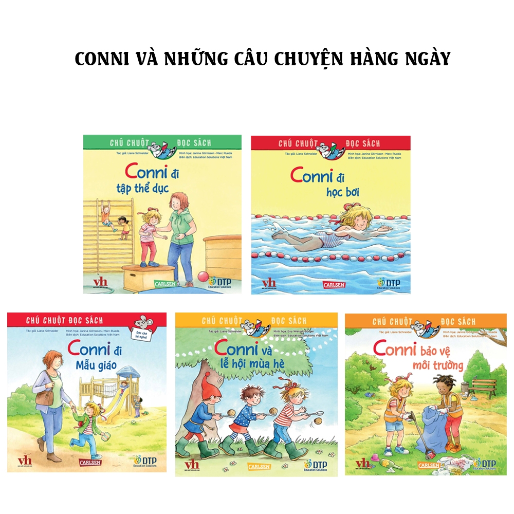Sách - Dtpbooks - Combo truyện Conni và những câu chuyện hàng ngày combo 3 - chú chuột đọc sách ...