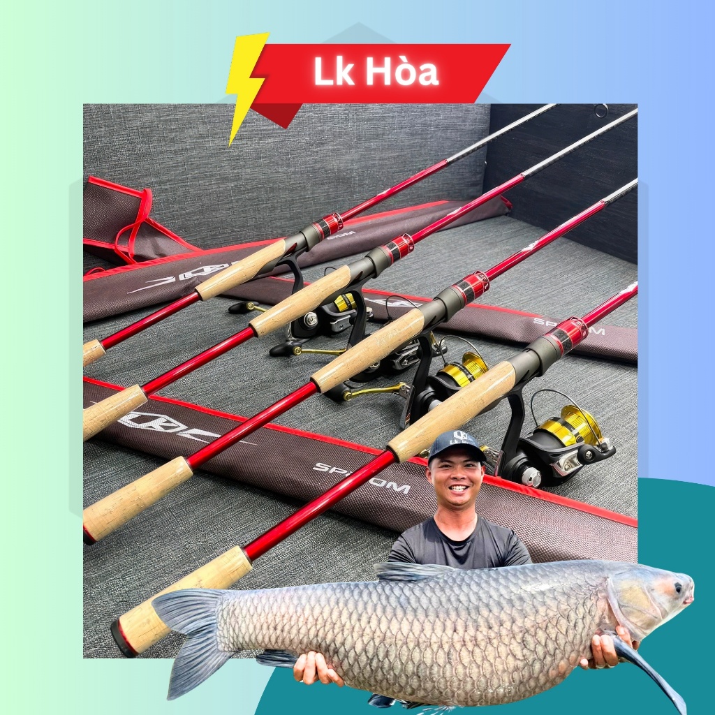 [LK HÒA] BỘ CẦN CÂU LURE LK HÒA VÀ MÁY DAIWA RS - BỘ 2 SẢN PHẨM CHUYÊN CÂU LURE | Shopee Việt Nam