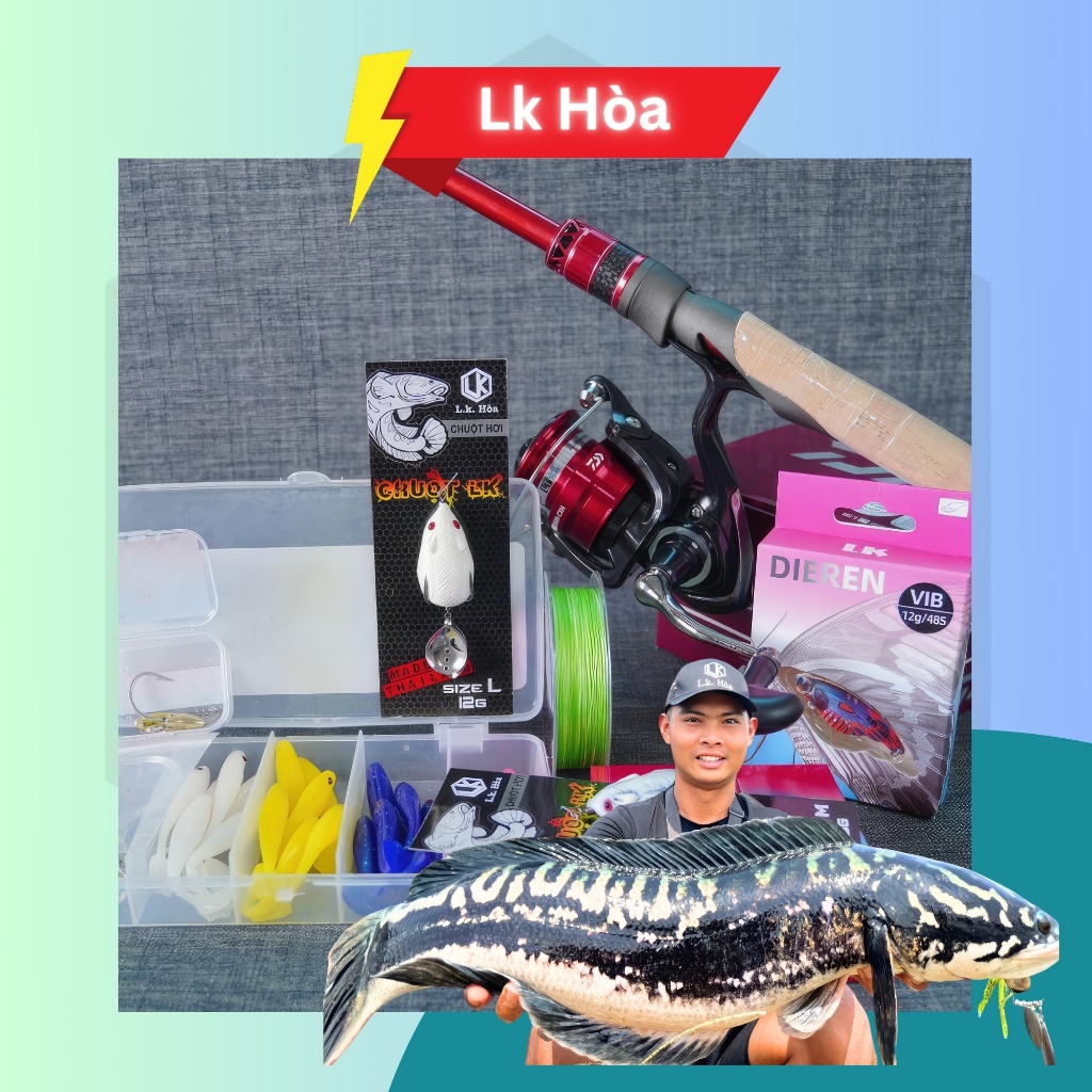 [LK HOÀ] COMBO CÂU LURE ĐẦY ĐỦ CẦN LURE LK CÁN GỖ VÀ MÁY DAIWA MG, COMBO LURE ĐẦY ĐỦ CHỈ VIỆC ...