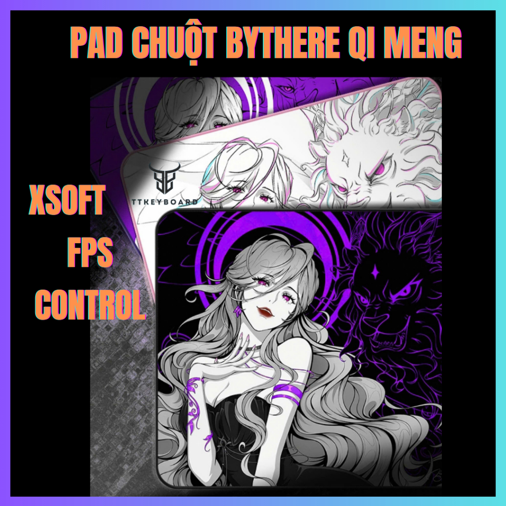 [HỎA TỐC] Pad Chuột Gaming Bythere Qi Meng Đế XSOFT Bề Mặt Control Bo ...