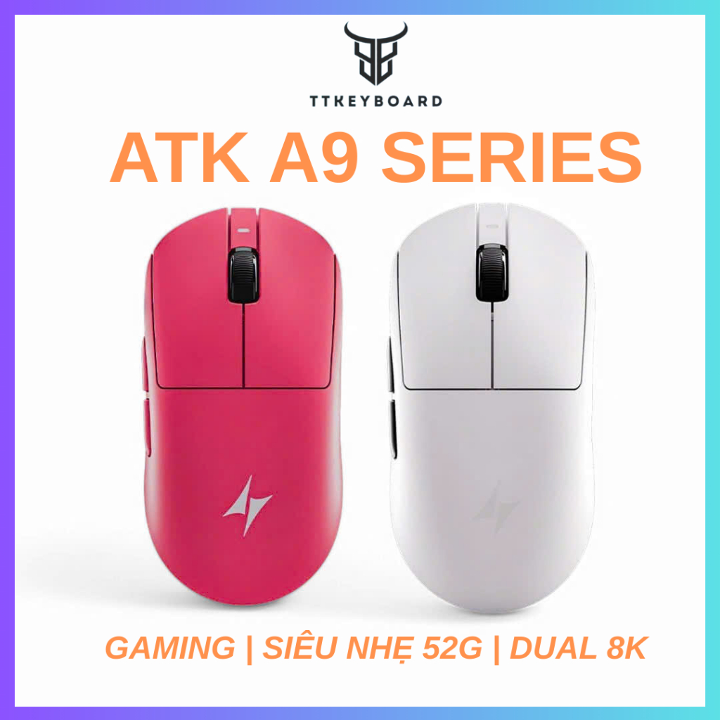 [Hỏa Tốc] Chuột Không Dây ATK Dragonfly A9 Ultra | A9 Pro | A9 Plus | A9 SE | PAW3950 Ultra | 8K ...