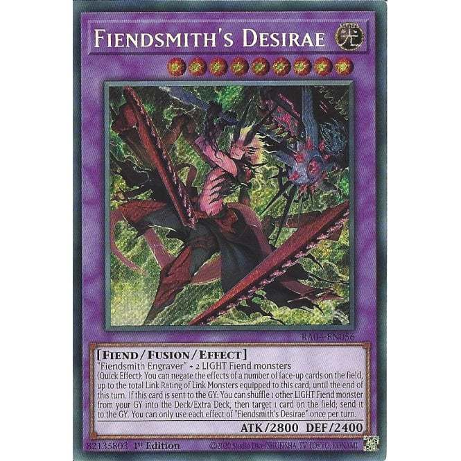 [KW2 Yugioh] [EN-UK] Thẻ bài RA04-EN056 Fiendsmith Desirae | Shopee Việt Nam