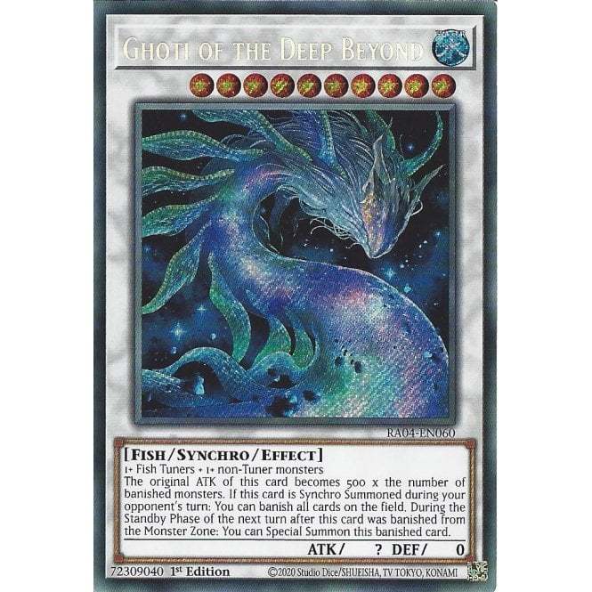 [KW2 Yugioh] [EN-UK] [Nice Art] Thẻ bài RA04-EN060 Ghoti of the Deep Beyond | Shopee Việt Nam
