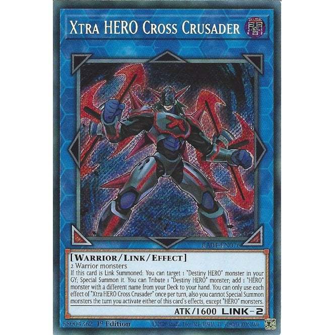 [KW2 Yugioh] [EN-UK] [Nice Art] Thẻ bài RA04-EN076 Xtra HERO Cross Crusader | Shopee Việt Nam
