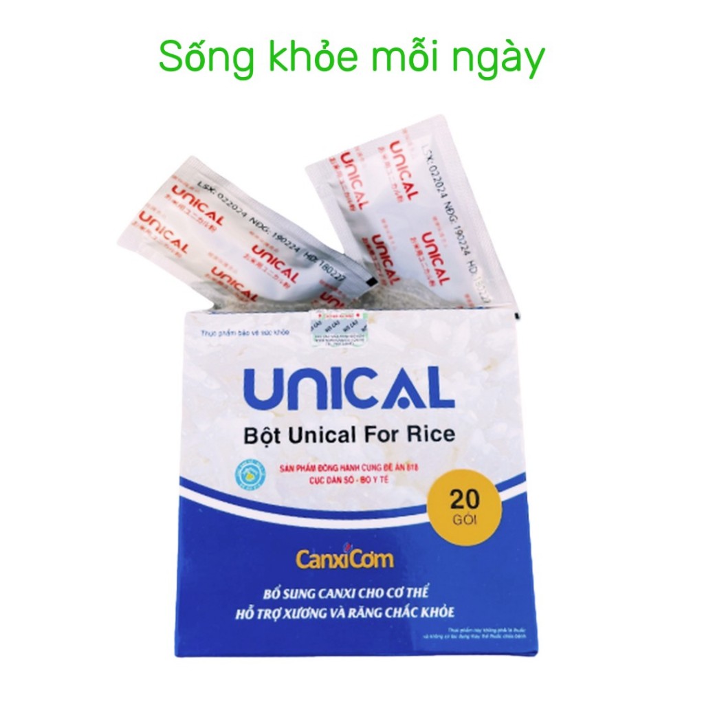 Canxi Unical for Rice - Canxi Cơm Nhật, Đề án 818 - Bộ Y Tế, Hộp 20 gói ...