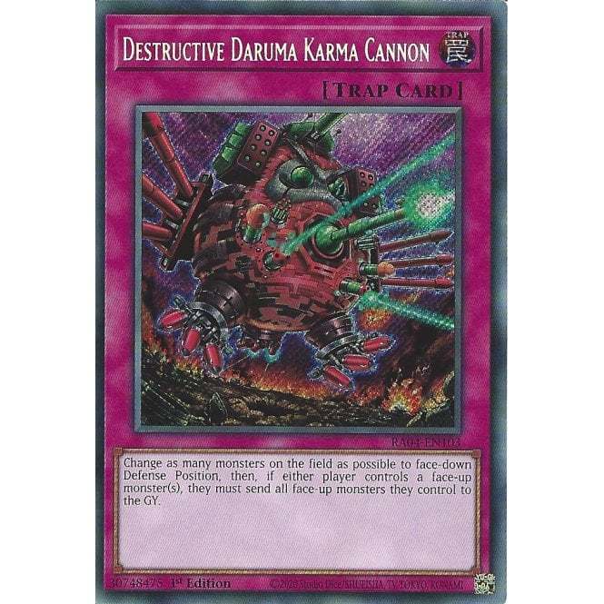 [KW2 Yugioh] [EN-UK] Thẻ bài RA04-EN103 Destructive Daruma Karma Cannon | Shopee Việt Nam