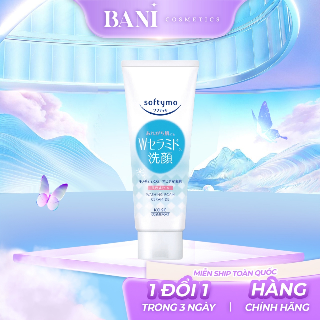 Sữa Rửa Mặt Tẩy Trang Dưỡng Ẩm Kosé Softymo Cleansing Foam Ceramide 190G | Shopee Việt Nam