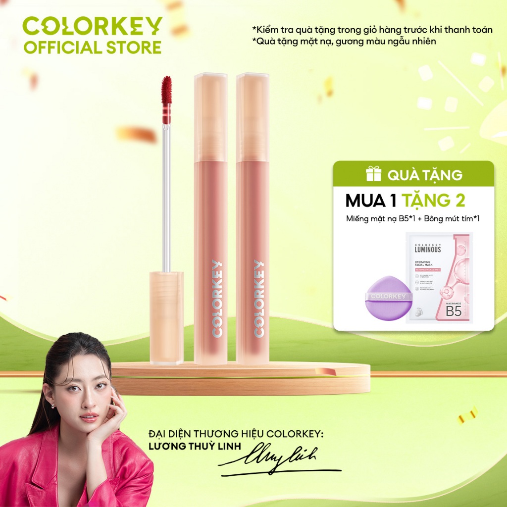 SET 2 Son Watery COLORKEY Màu Sắc Thời Thượng Không Dính Cốc 1.8g ...