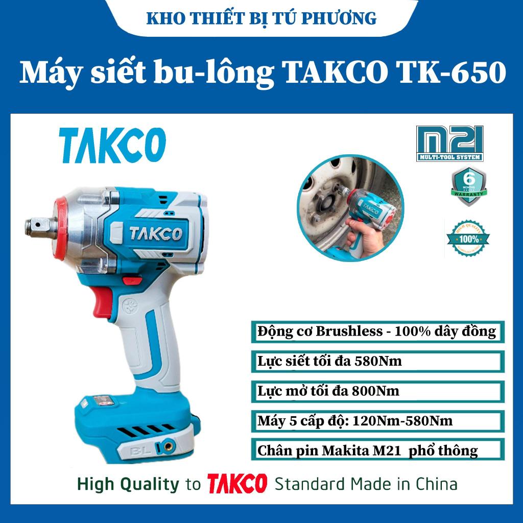 Máy siết bu lông Takco - mô tơ dây đồng - 5 cấp độ siết - lực siết ...