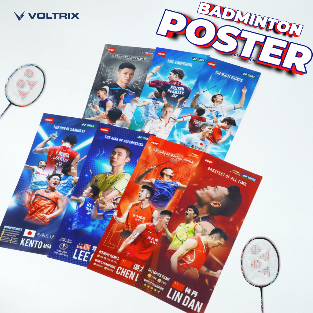 Poster Cầu Lông Dán Tường, Chất Liệu PP Bền Đẹp Sắc Nét, Size 30 x 75cm ...