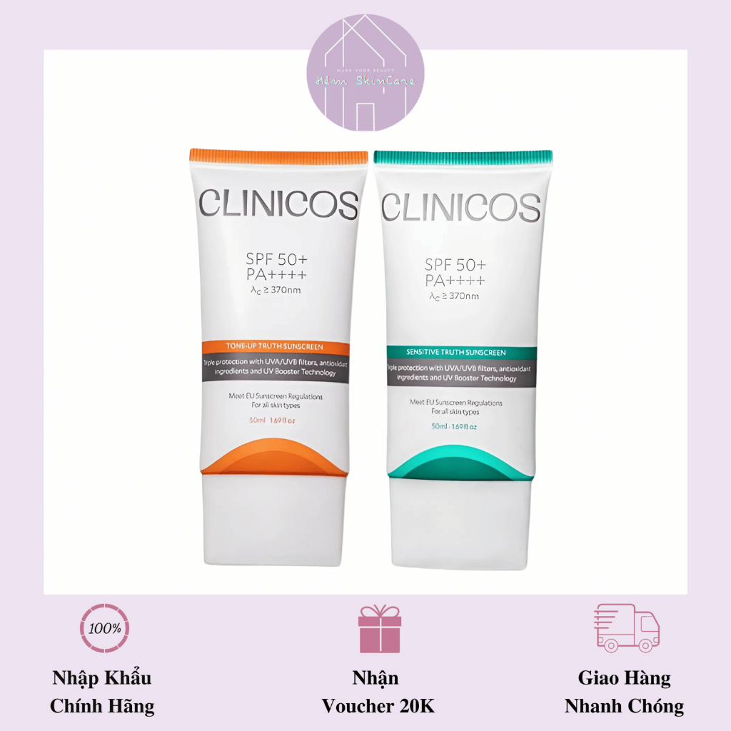 Clinicos Truth Sunscreen - Kem Chống Nắng SPF50+ PA++++ Bảo Vệ Da Chống ...