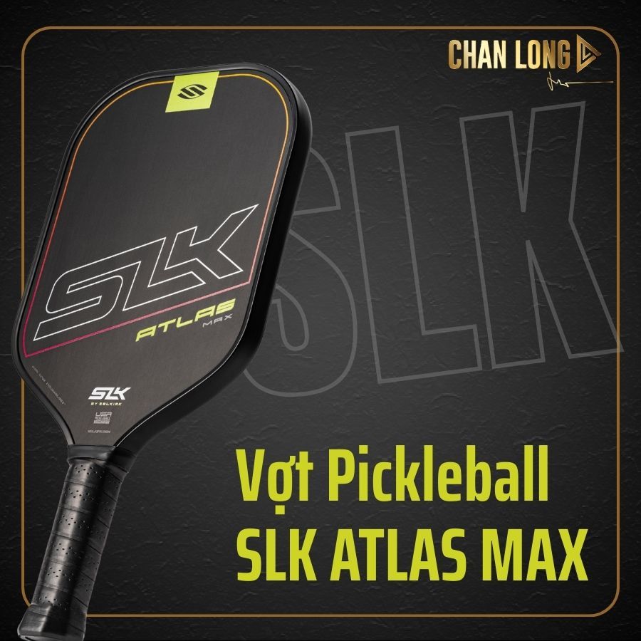 Vợt Pickleball SLK Black Titan ATLAS MAX Bền Nhẹ, Thiết Kế Chuyên ...