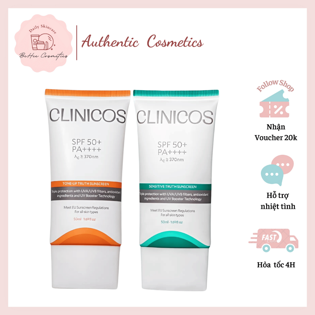 Kem Chống Nắng Bảo Vệ Da Khỏi Tia UV Clinicos Nâng Tông Truth Sunscreen ...