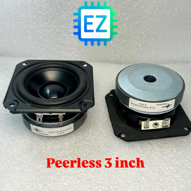 Củ loa toàn dải Peerless 3 inch 4ohm 40W hàng có tem, củ từ to bass sâu mid treble sáng | Shopee ...
