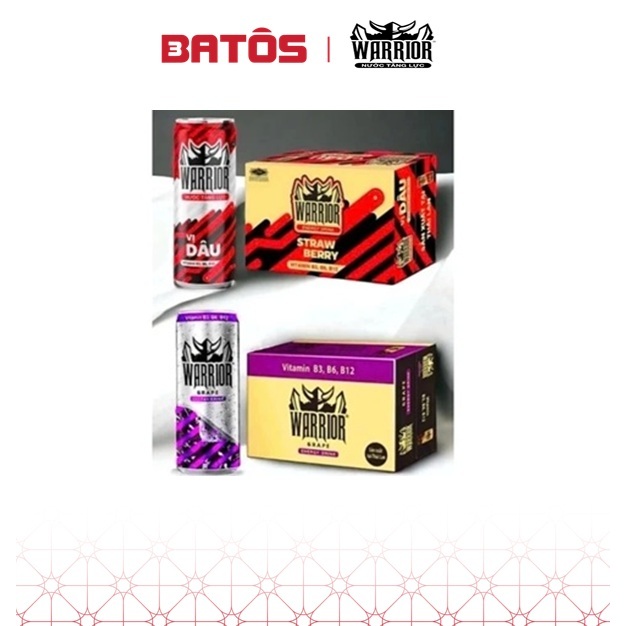 Nước tăng lực Thái Lan Warrior Nho 325ml (Thùng 24 lon) | Shopee Việt Nam