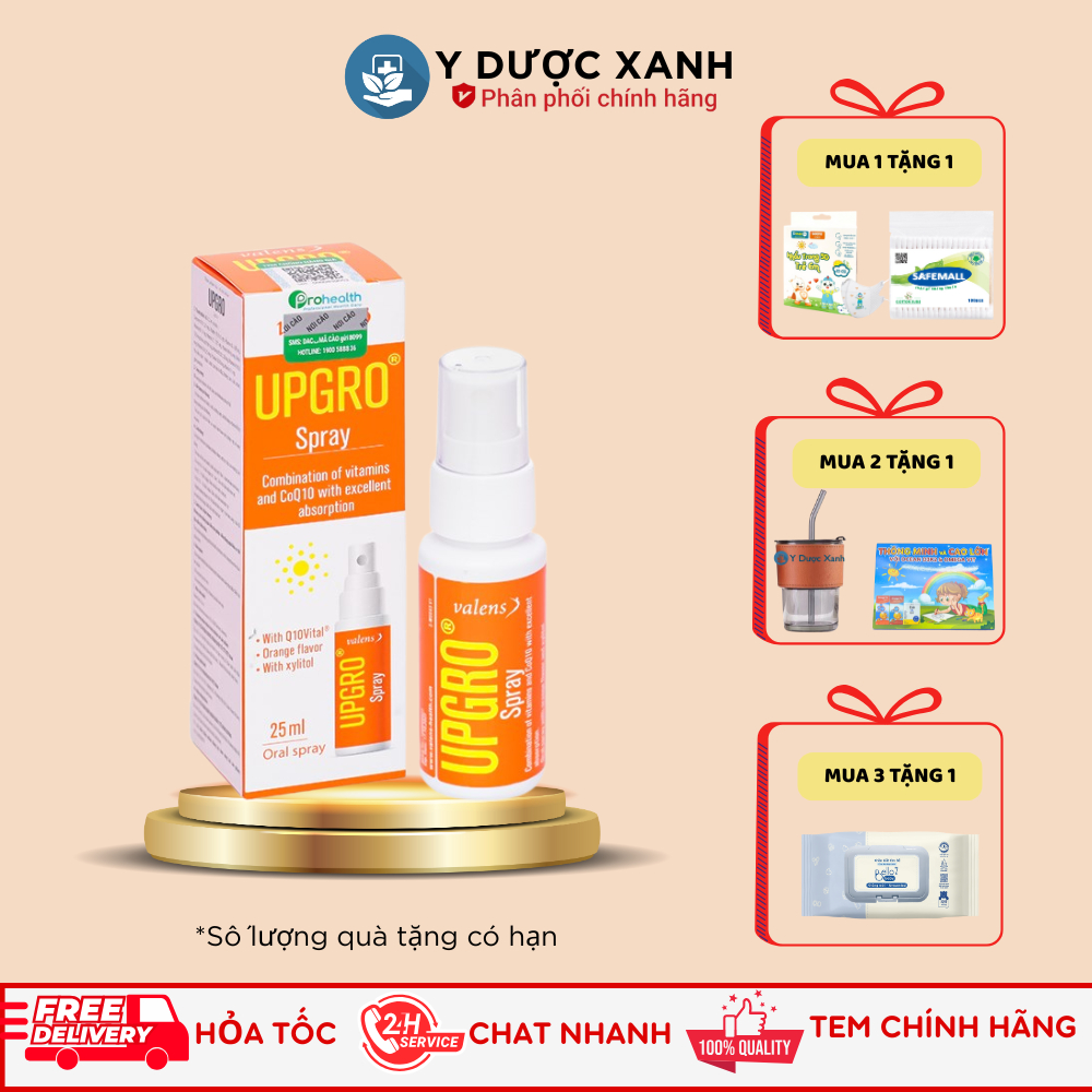 Mua [Chính Hãng] UPGRO SPRAY 25ml, Xịt bổ sung vitamin tổng hợp cho bé - Y Dược Xanh | Shopee ...