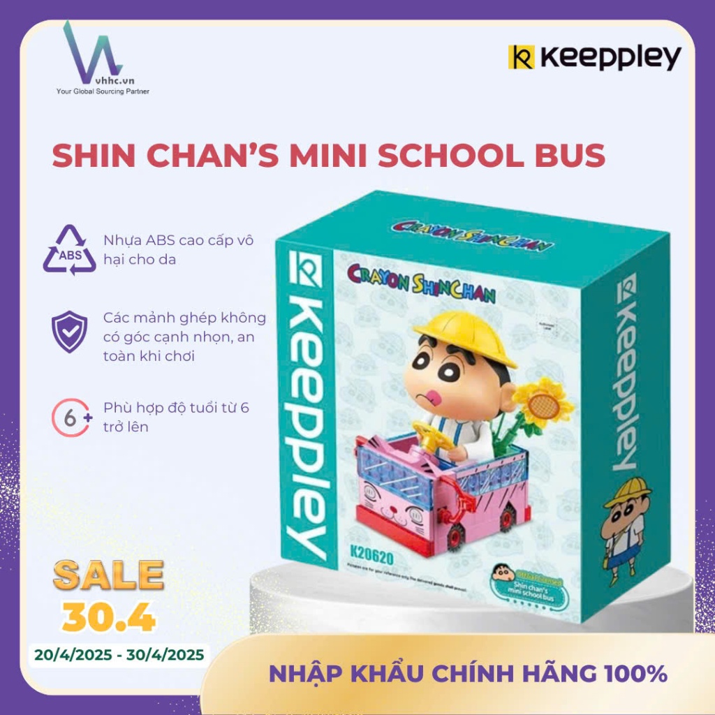 [CHÍNH HÃNG] Đồ chơi lắp ráp Keeppley Shin Chan's Mini School Bus ...