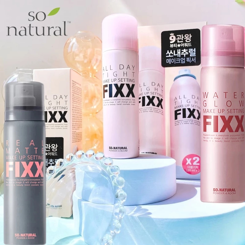 So Natural FIXX ALL DAY TIGHT / REAL MATTE / WATER GLOW KIỂM SOÁT DẦU VÀ NGĂN NGỪA MỒ HÔI XỊT CỐ ...