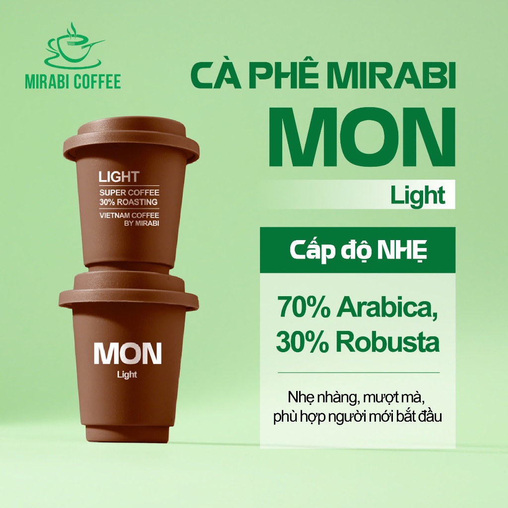 Cà phê sấy thăng hoa MIRABI, Cafe nguyên chất, Hòa tan trong nước lạnh ...