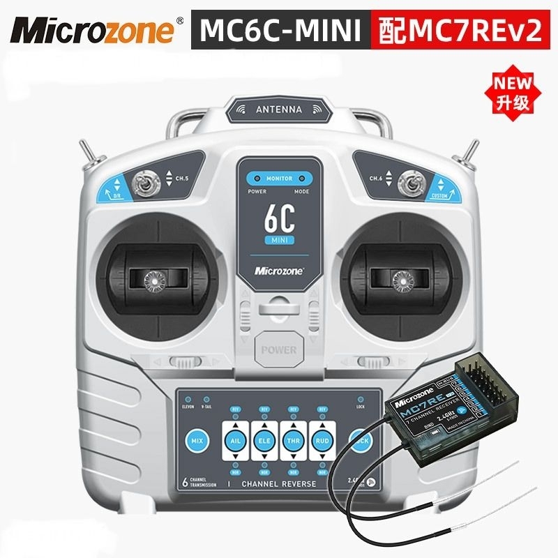 Tay điều khiển MC6C Microzone mini + mạch thu MC7RBv2/MC7REv2 | Shopee ...