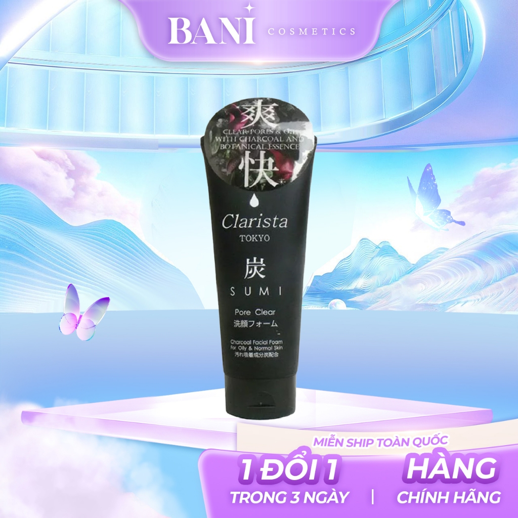 Sữa Rửa Mặt Sạch Sâu Chiết Xuất Than Hoạt Tính Clarista Tokyo Charcoal ...