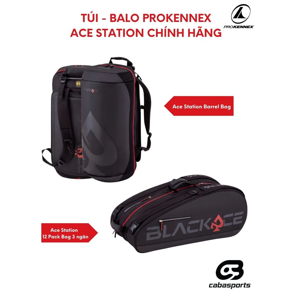 Túi vợt cầu lông, Pickleball Prokennex Ace Station 12 Pack Bag, Ace ...