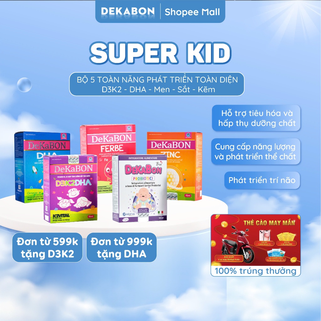 SUPER KID - Bộ 5 Dekabon toàn năng giúp bé phát triển toàn diện - Men ...