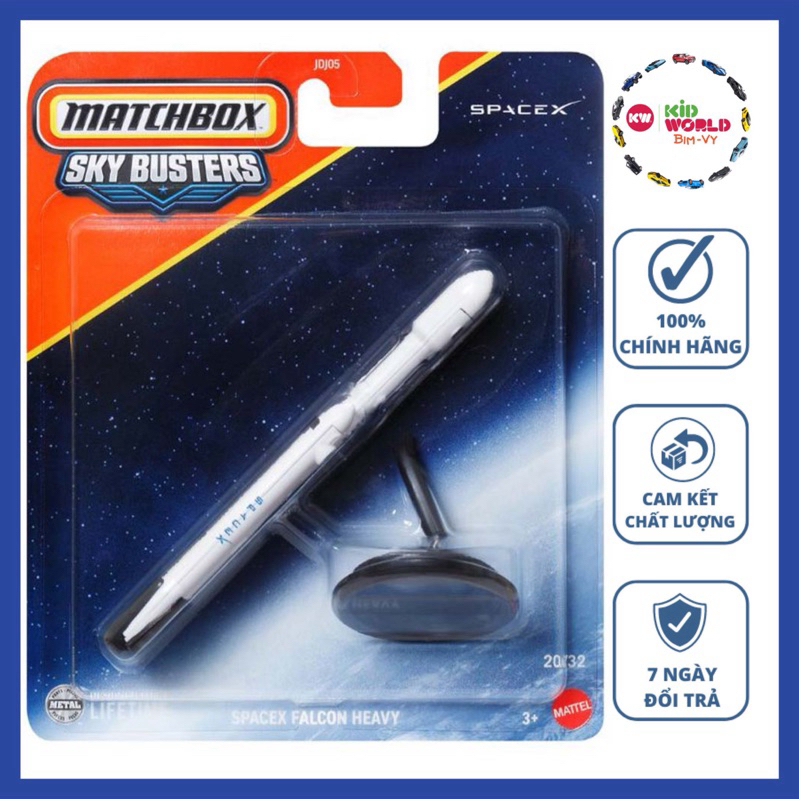 Máy bay mô hình Matchbox Sky Busters Series SpaceX Falcon Heavy JCM94 ...