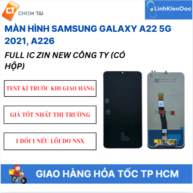 Màn hình Samsung Galaxy A22 5G 2021, A226 full IC zin new công ty (Có ...