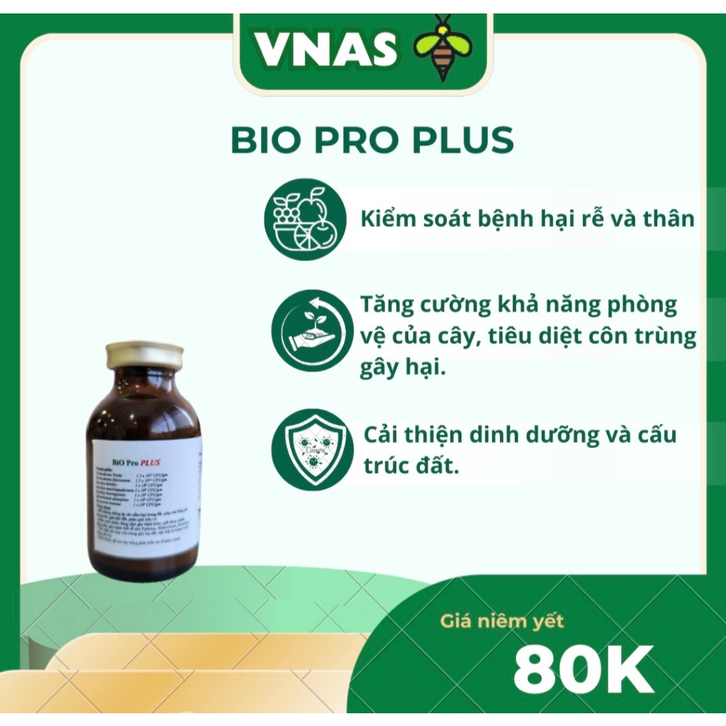 Vi sinh BiO Pro Plus giúp hệ sinh thái đất khỏe mạnh, tăng cường khả ...
