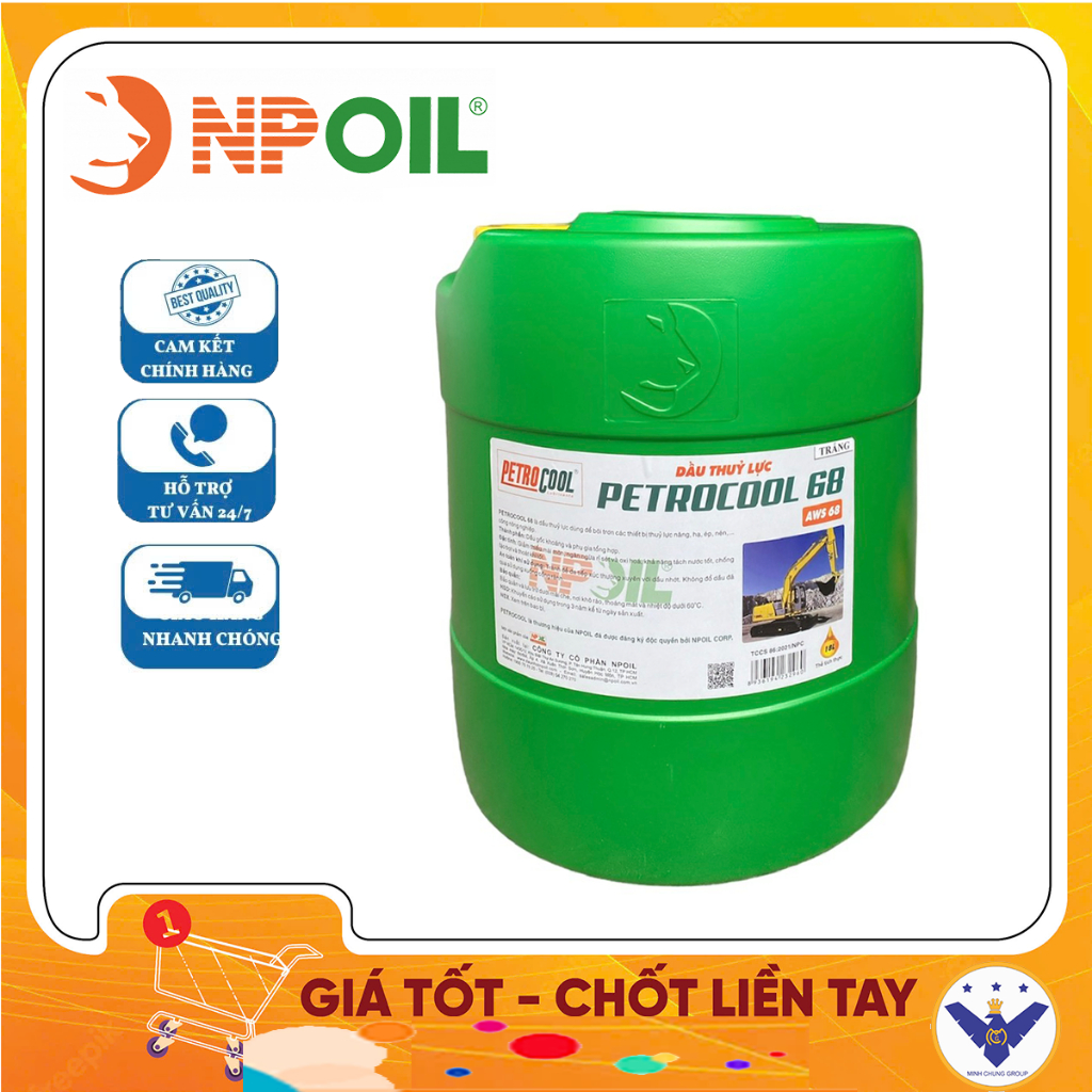 Dầu thủy lực cao cấp NPOIL Petrocool AWS 68 - xô 18 lít | Shopee Việt Nam