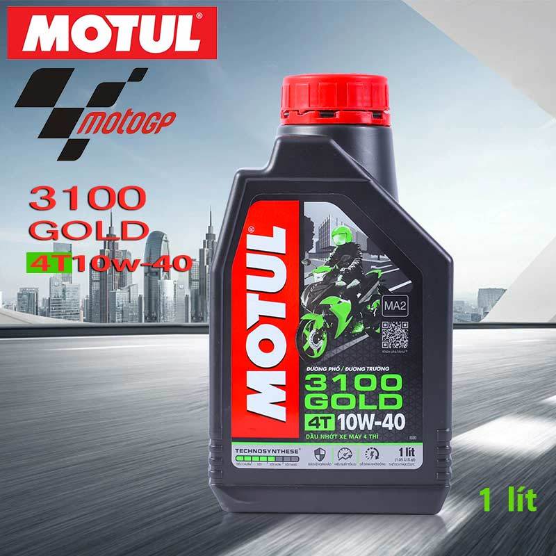 Nhớt xe máy số cao cấp Motul Gold 3100 4T 10W40 1 Lít- sản phẩm mới cấp ...