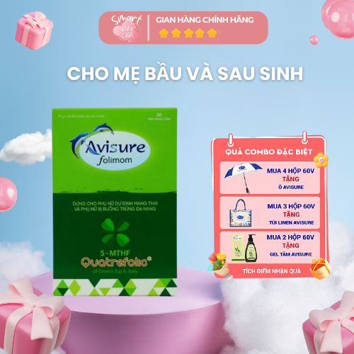 Avisure Folimom Hỗ Trợ Bổ Trứng Điều Kinh Tăng khả Năng Thụ Thai Hộp ...