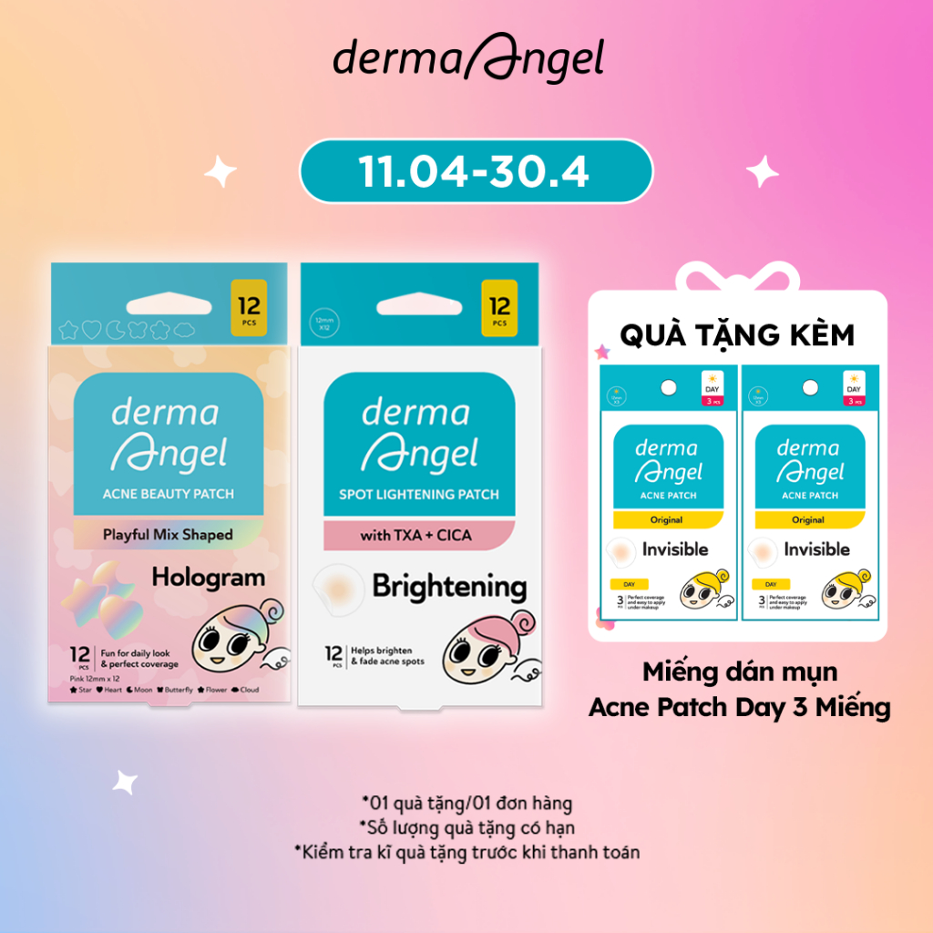 Combo Miếng Dán Mụn Derma Angel Beauty Patch 12 - Perfect Coverage ...