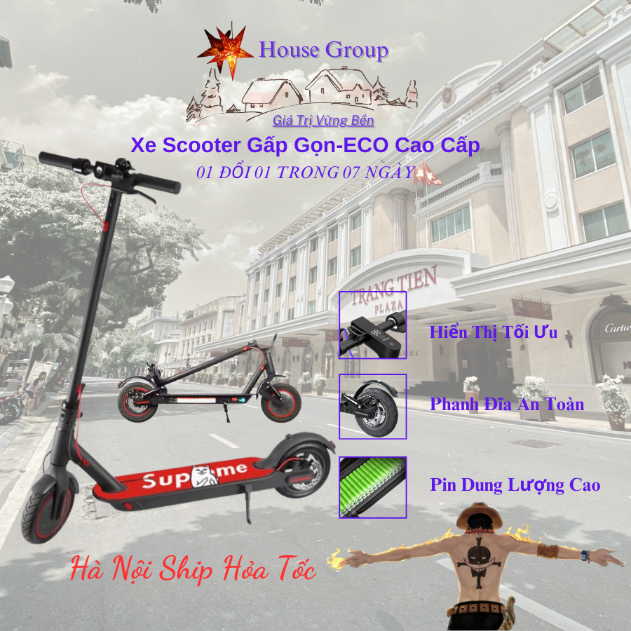 Xe Điện Scooter Cao Cấp, Xe Scooter Điện Gấp Gọn, Xe Scooter Cho Bé, Xe ...