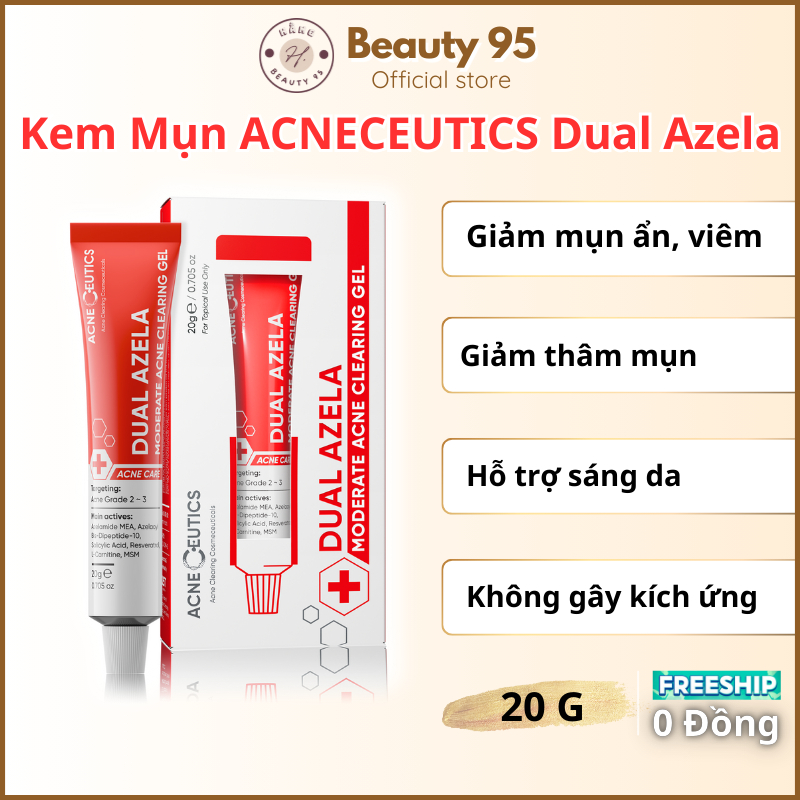 ACNECEUTICS Gel Mụn Dual Azela Hỗ Trợ Làm Giảm Và Ngăn Ngừa Mụn, Giảm ...