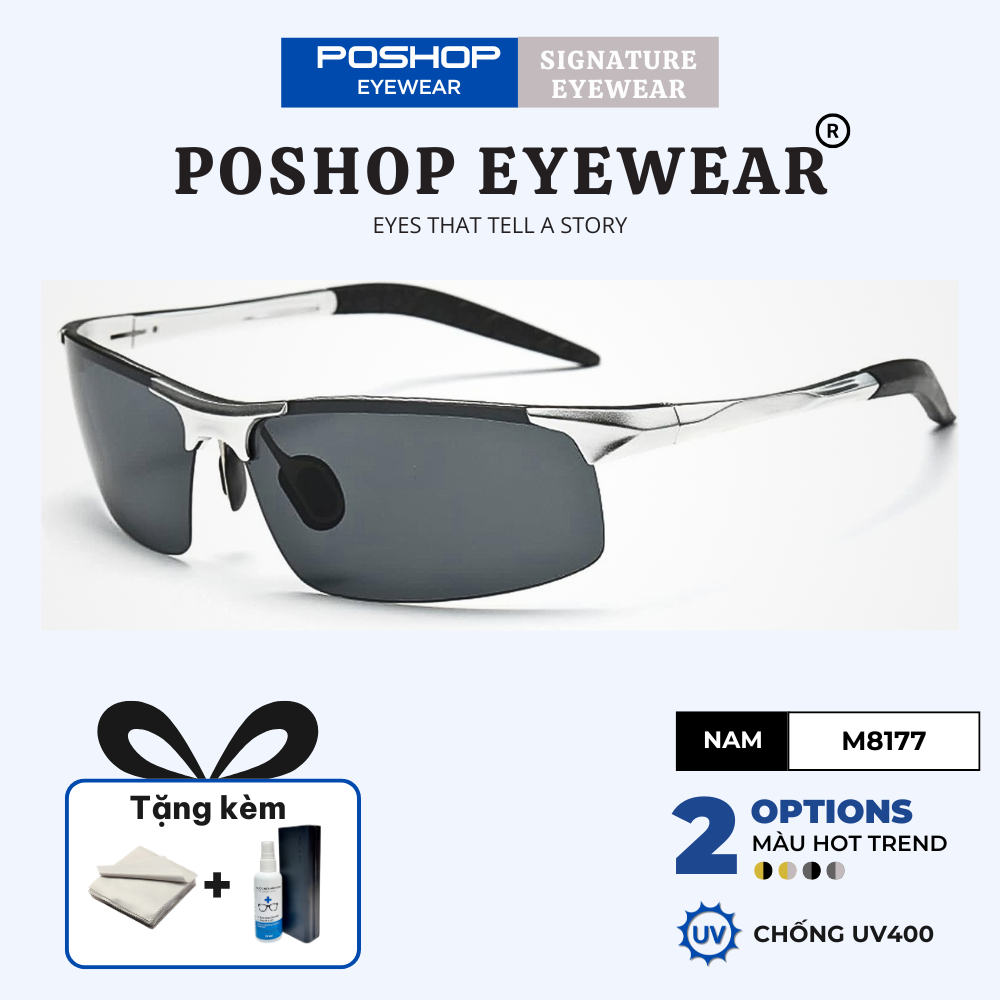 Kính Mát Nam Thể Thao Chống Chói MERCEDES BENZ Kính Râm Tròng Phân Cực Chống UV Thời Trang M8177 ...