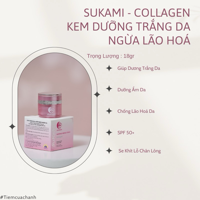SUKAMI-KEM DƯỠNG TRẮNG DA NGỪA LÃO HÓA 18gr-28gr | Shopee Việt Nam