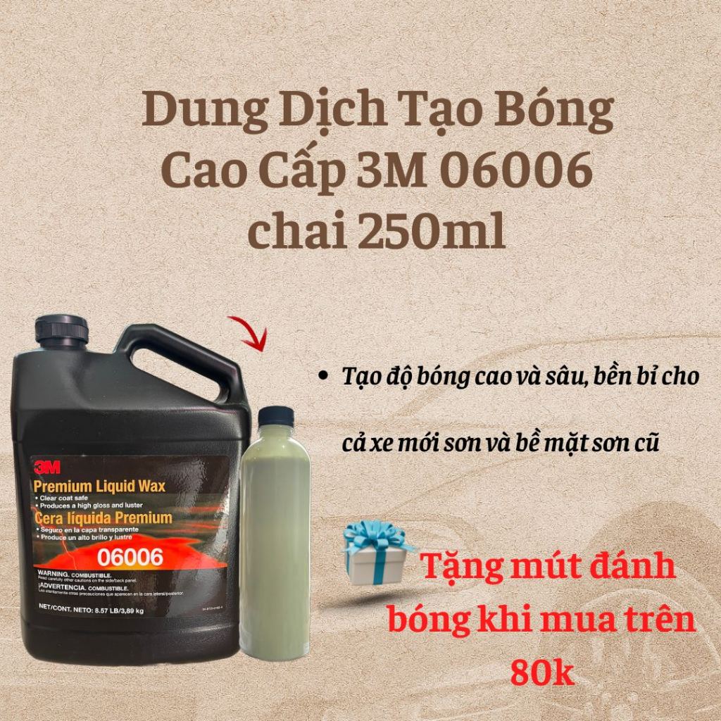 Dung Dịch Đánh Bóng 3M 06006 – Bát Sữa Bước 3 – Tạo Lớp Phủ Sáng– Bảo ...