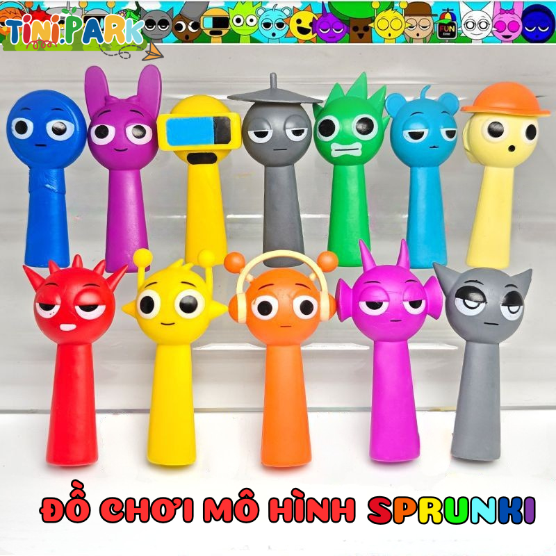 Set 8/12/24/48 Đồ Chơi Mô Hình Sprunki Nhân Vật Hành Động Simon Raddy ...