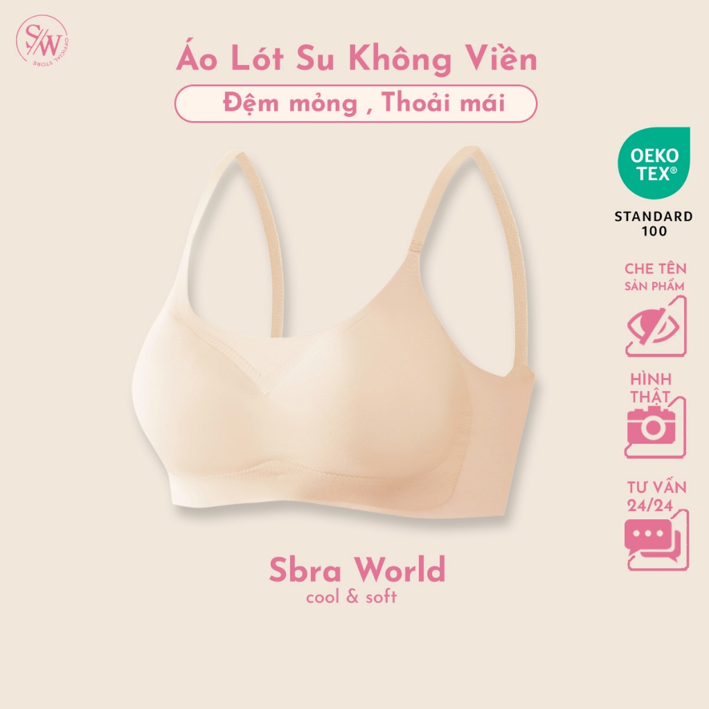 Áo Lót Bra Nữ Su Du Lịch Daily SBRA Dây Vai Mảnh Không Viền Đệm Mỏng Thoải Mái Kháng Khuẩn SB07 ...