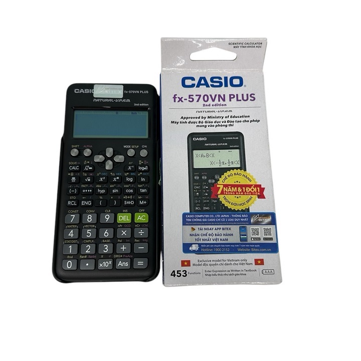 Máy tính Casio FX 570VN Plus new 2nd Edition nhập khẩu Thái Lan bảo ...