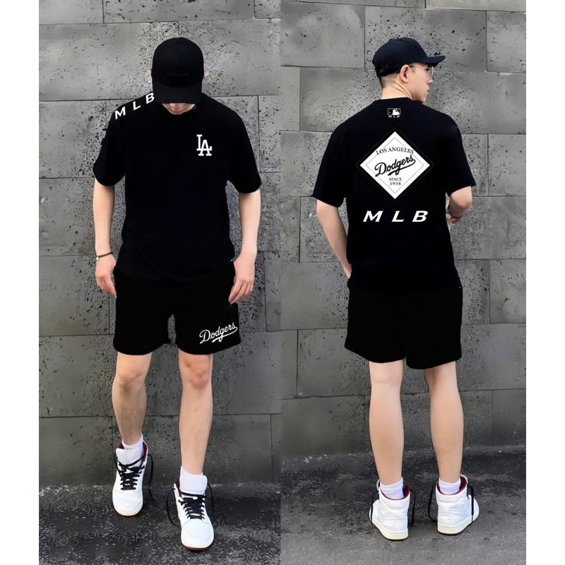 Set Bộ Nam Nữ MLB Form Rộng Vải Cotton 2c Dày Dặn | Shopee Việt Nam