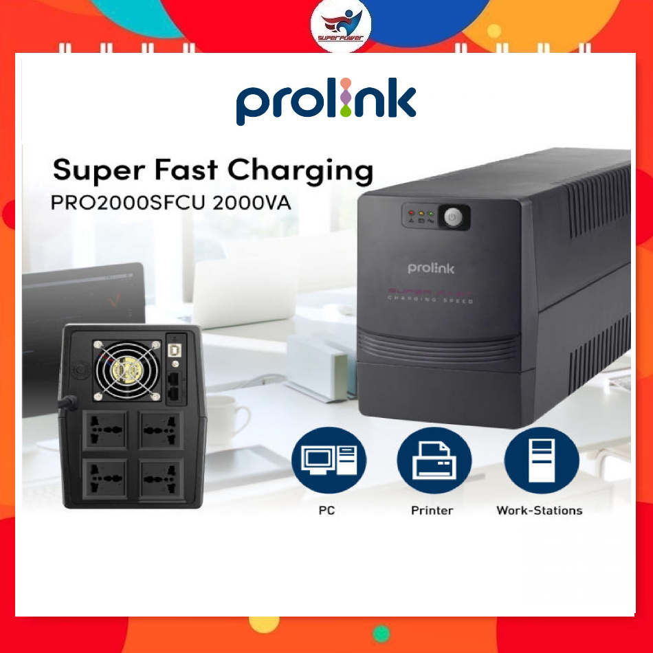 Bộ Lưu điện UPS Prolink 2000VA offline model PRO2000SFCU | Shopee Việt Nam