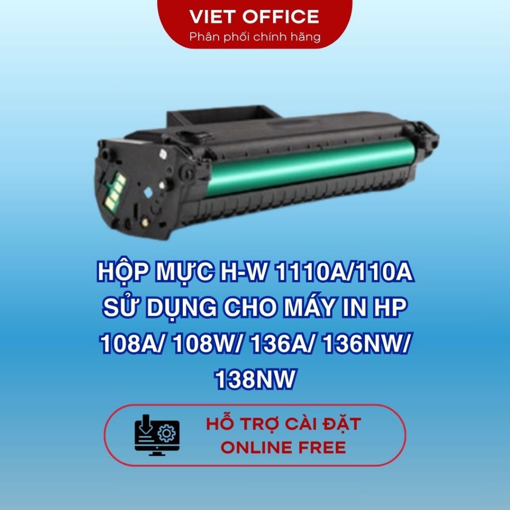 Hộp mực HP 110A W1110A tương thích HP LaserJet 108a 108w MFP 136a 136w ...