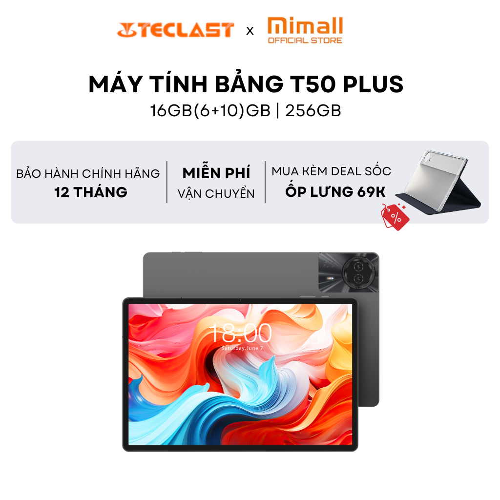 Máy Tính Bảng Teclast T50 PLUS 16GB(6+10)/256GB| FHD 11” | 8000mAh ...