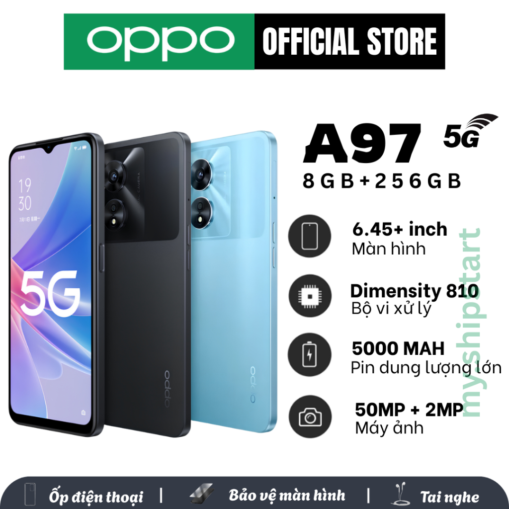 Điện thoại A97 5G smartphone | 8GB RAM + 256GB ROM | PUBG | 5000mAh Pin | Shopee Việt Nam