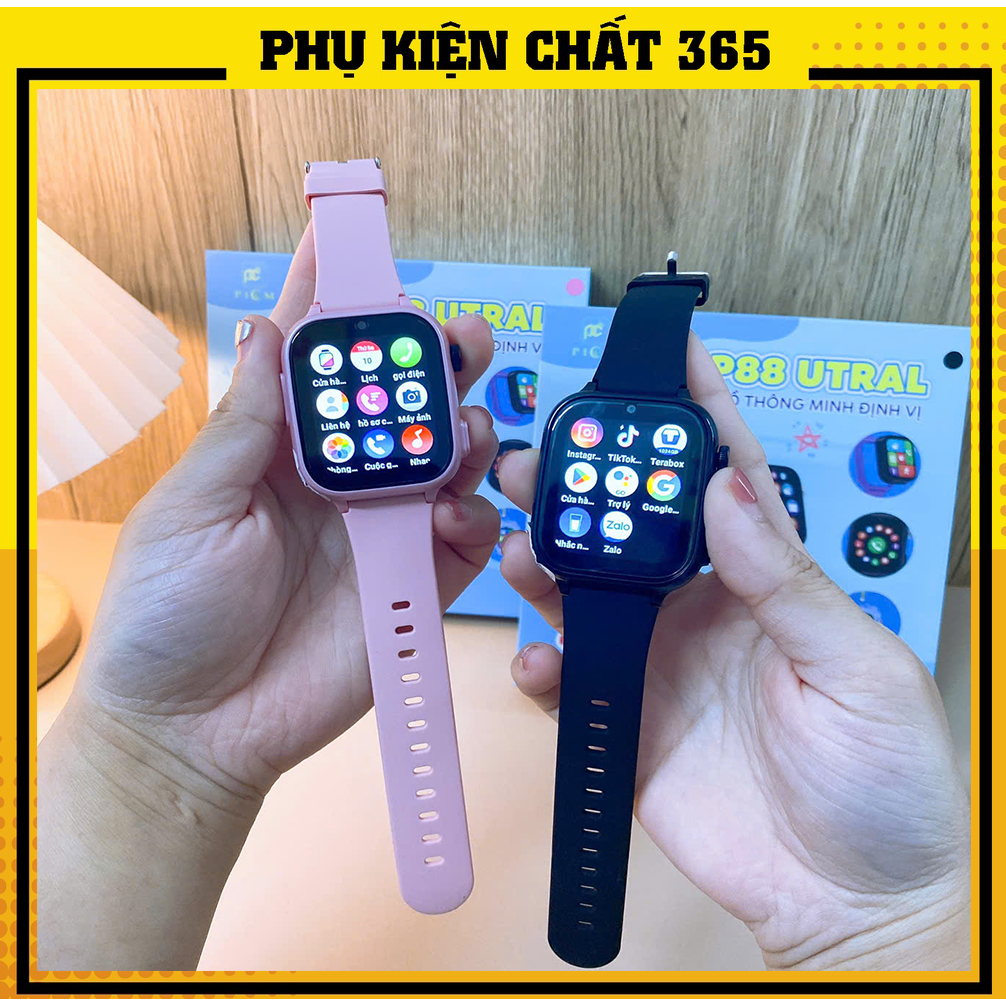Đồng hồ thông minh trẻ em PiCom P88 Ultra: GPS định vị, gọi video, kết nối wifi, nhắn tin SMS và ...