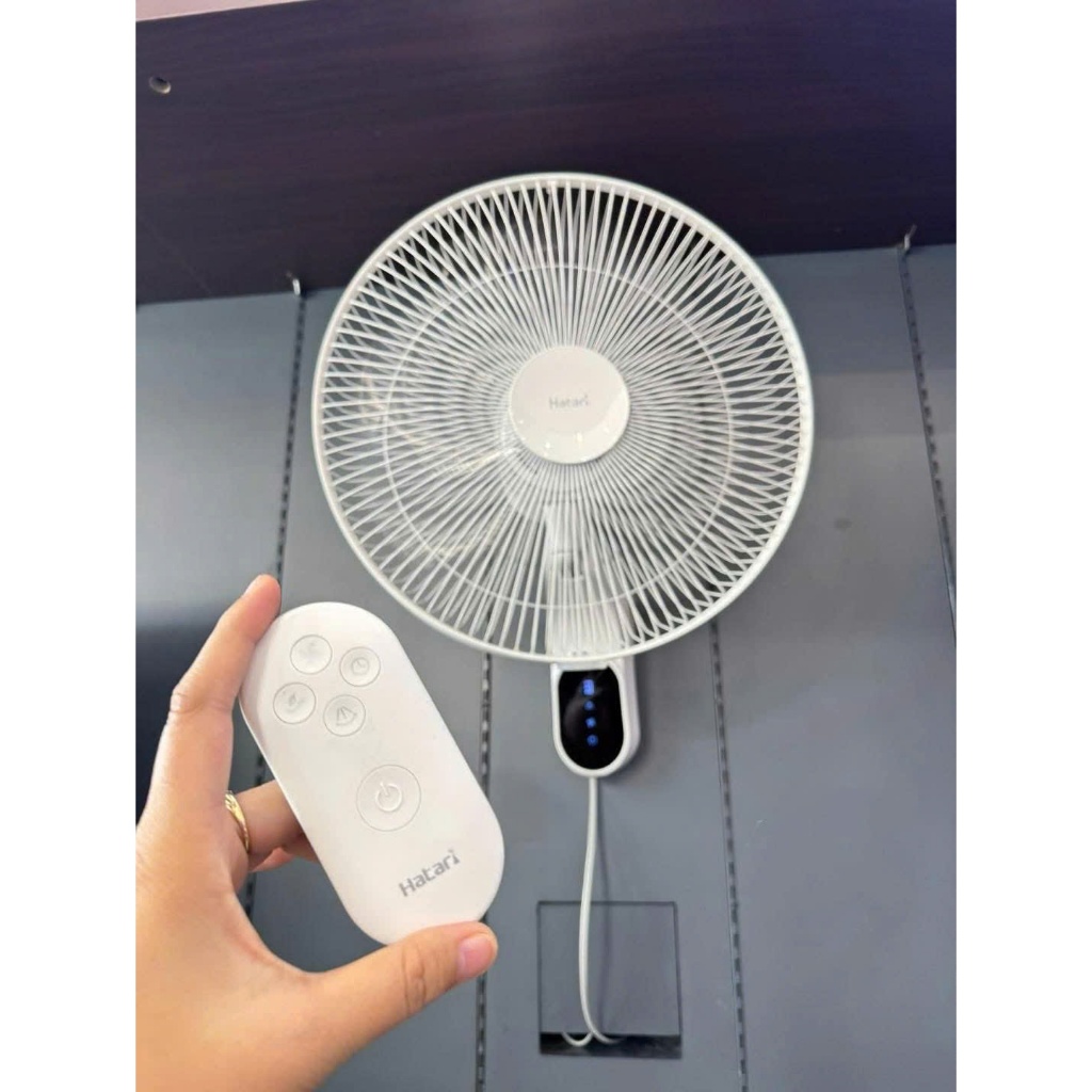 Quạt Treo Tường Có Điều Khiển Nhập Khẩu Thái Lan- Hatari W16R1- Hẹn Giờ ...